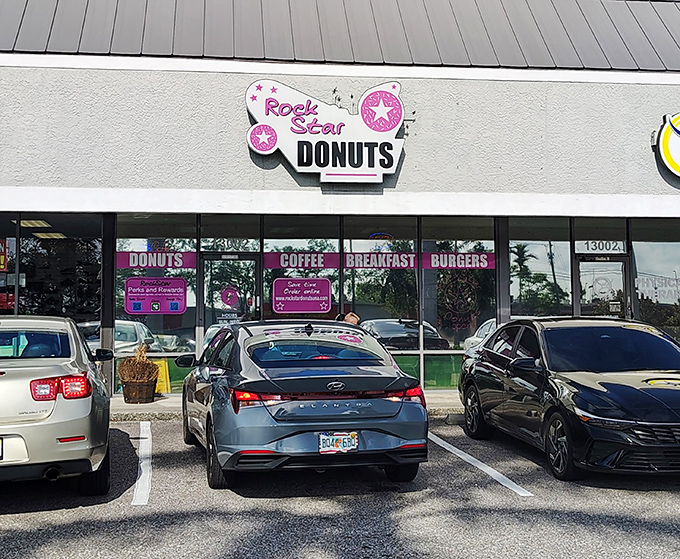 Parking Lot: Where the "should I or shouldn't I?" debate begins and ends with the same delicious conclusion every time.