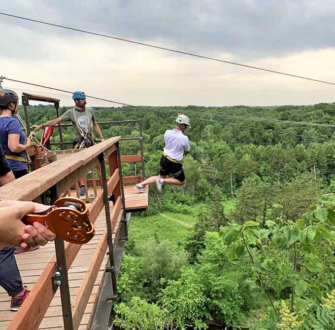 That moment when your brain screams "don't jump" but your heart says "fly" &ndash; the ultimate leap of faith from solid deck to thin air.