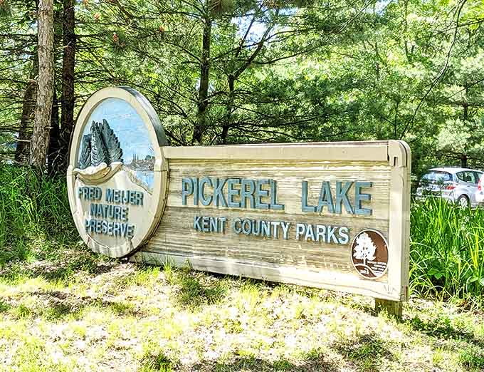 The official greeter of wilderness adventures &ndash; this wooden sign marks the threshold between ordinary life and extraordinary natural beauty.