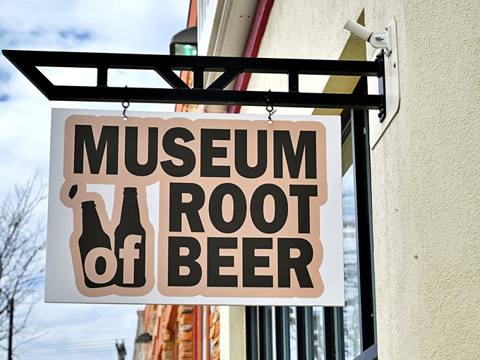 The hanging sign outside promises a uniquely American experience &ndash; one of the few museums where tasting the exhibits is encouraged!
