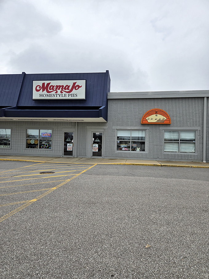 The iconic Mama Jo sign stands as a beacon to pie lovers everywhere. A pilgrimage site for those who worship at the altar of perfect pastry.