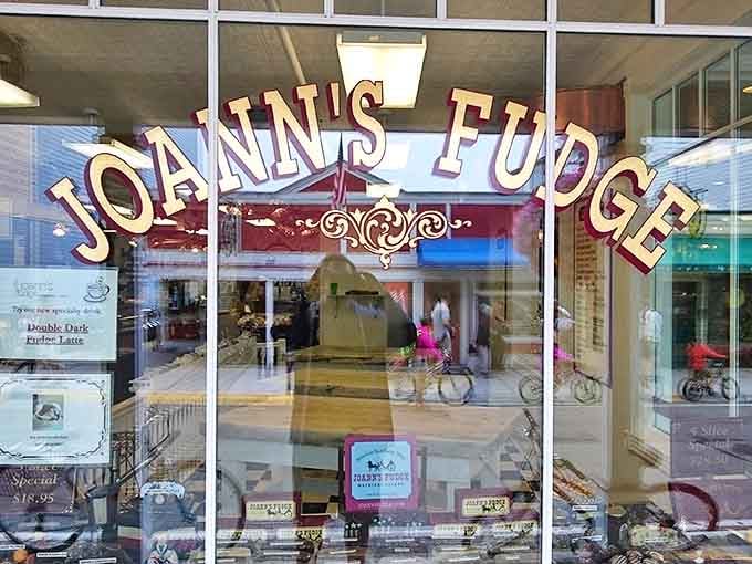 That gold lettering on the window isn't just a sign &ndash; it's a beacon of hope for sugar enthusiasts and a warning to willpower everywhere.