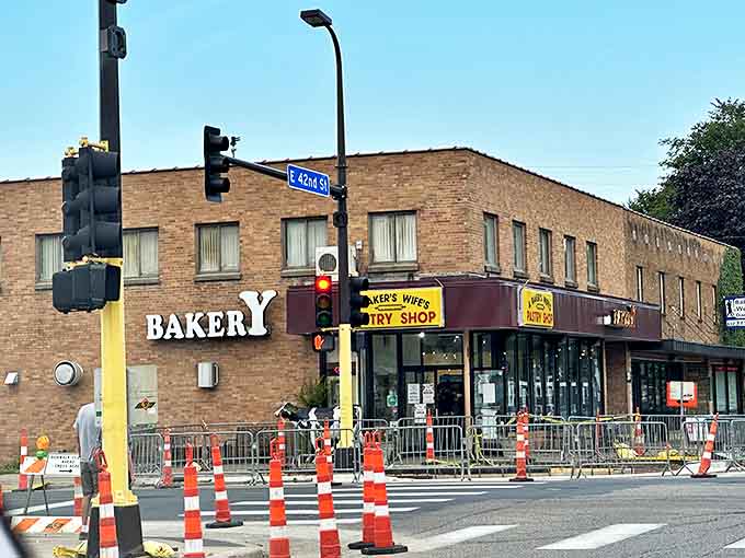 The street view reveals the bakery's modest exterior &ndash; nature's way of balancing the extraordinary experiences happening inside.
