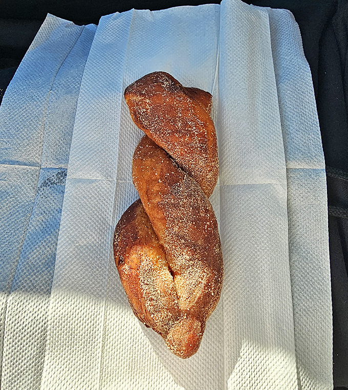 The cinnamon sugar twist &ndash; where simplicity meets perfection in a golden-brown spiral that shatters delicately with each heavenly bite.