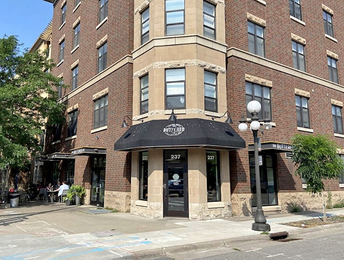 The corner location in a historic Lowertown building creates the perfect backdrop for this neighborhood gem that feels both timeless and perfectly of-the-moment.