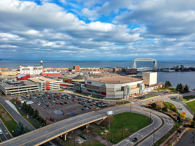 From above, Duluth reveals its perfect positioning between wilderness and civilization, a human outpost on nature's grand stage.