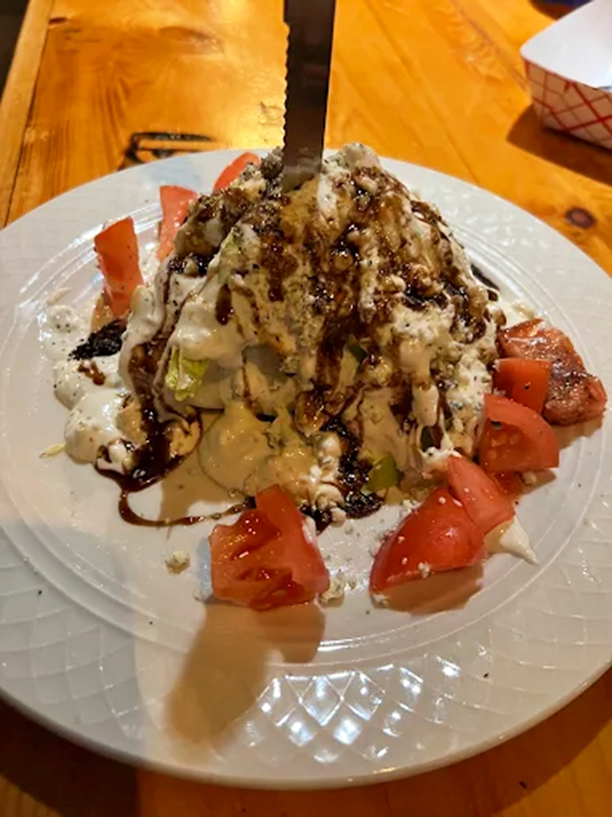 A blue cheese wedge salad that stands proud among meat-centric offerings &ndash; proving vegetables can hold their own in barbecue country.