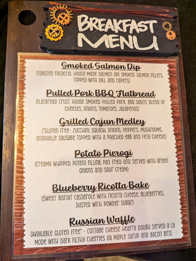 This isn't your standard hotel continental breakfast &ndash; each dish promises a culinary journey worthy of the most adventurous Victorian explorer.