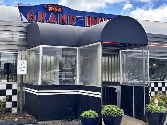 Floral welcome: Niagara Cave's charming entrance building gives no hint of the spectacular underground world waiting below.