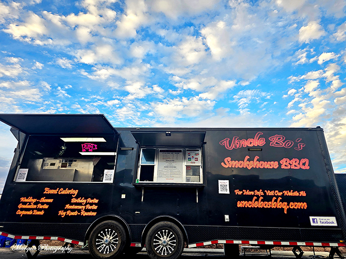 The food truck brings Uncle Bo's magic to the streets &ndash; a mobile smoke signal announcing "Follow me to flavor town" to lucky passersby.