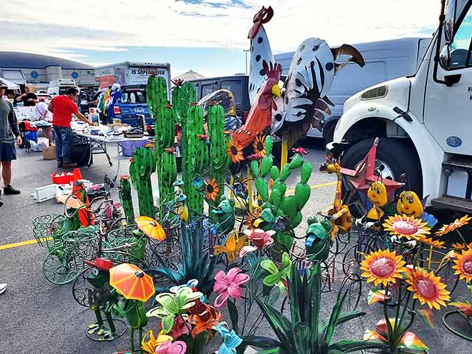 Whimsical metal creatures add personality to gardens, proving that yard art doesn't have to be boring or basic.