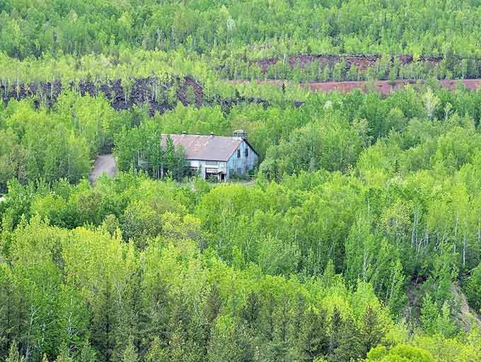 A ghost of mining past – abandoned structures tell silent stories of the Iron Range's rich industrial heritage.