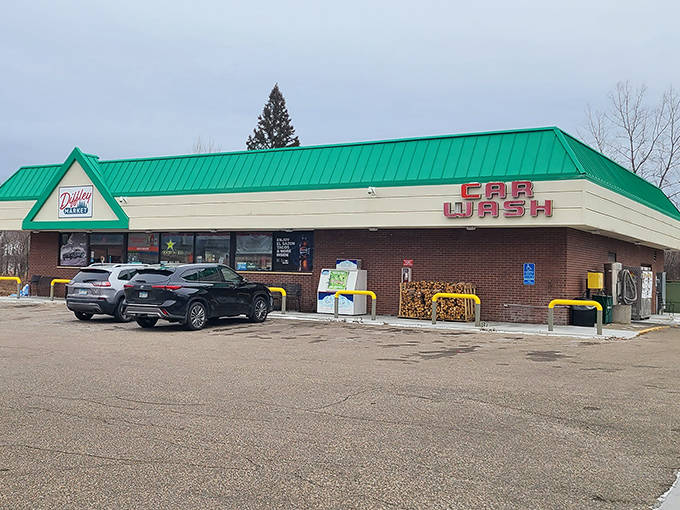 The first clue something special awaits &ndash; cars lined up not just for fuel but for the flavor destination hiding inside.