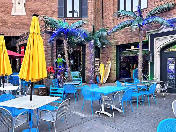 The outdoor patio &ndash; where Minnesotans maximize every precious moment of summer with tropical drinks and island vibes.