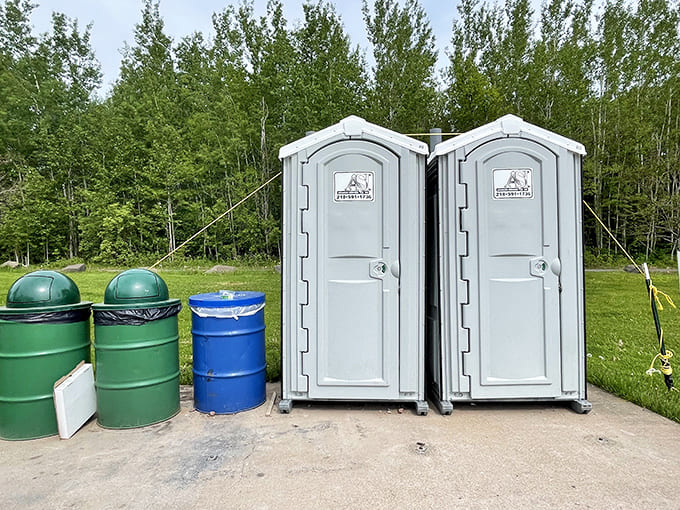 Even the practical facilities blend respectfully into the landscape &ndash; minimal human footprint in this natural sanctuary.