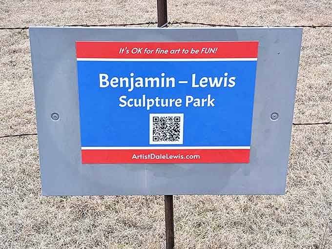 The park's sign reminds visitors that serious art doesn't have to be serious &ndash; a philosophy evident in every whimsical, wonderful creation on display.