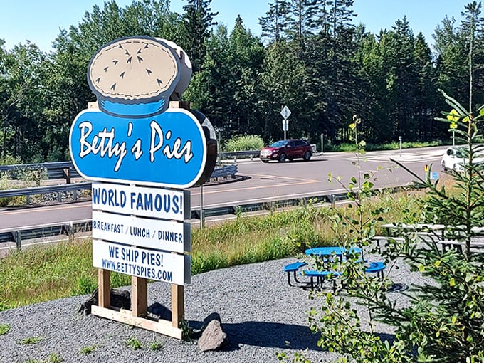 The roadside view of Betty's Pies &ndash; a landmark that's been guiding hungry travelers to pie paradise since 1956.