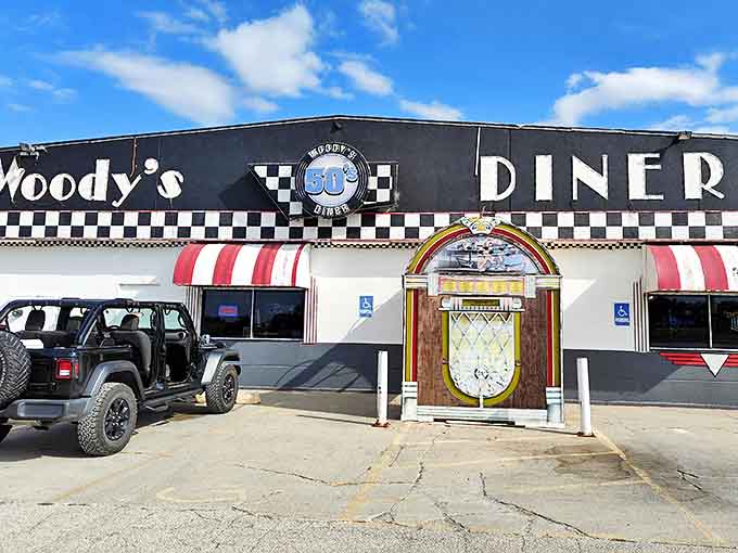 The signage announces your arrival at a place where calories don't count and nostalgia is always on the menu.