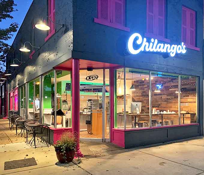 As dusk falls, Chilango's warm glow beckons hungry passersby, promising authentic flavors that will haunt your dreams until your next visit.