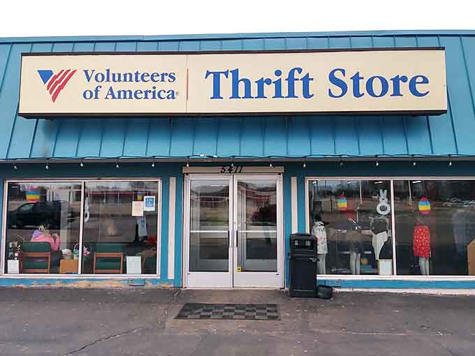 Morning light welcomes shoppers to begin their treasure hunt, with window displays offering a glimpse of the wonders within.