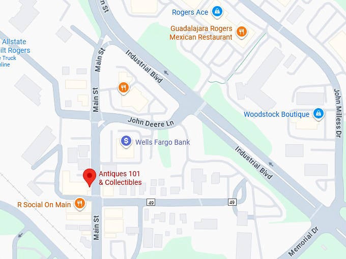 16. antiques 101 & collectibles map