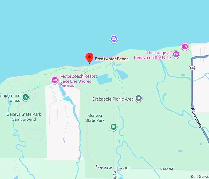 16. breakwater beach map