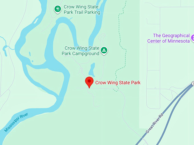 16. crow wing state park map