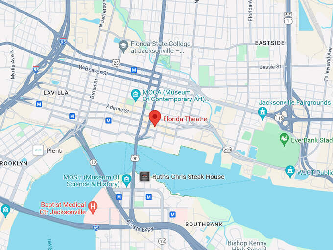 16. florida theatre 10 map