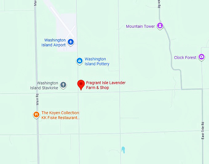 16. fragrant isle lavender farm map