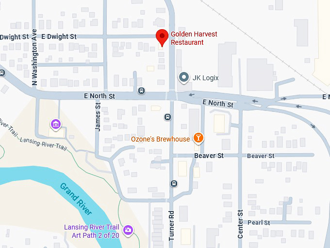 16. golden harvest restaurant map