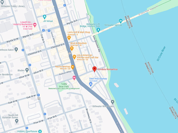 16. gondola romantica 10 map