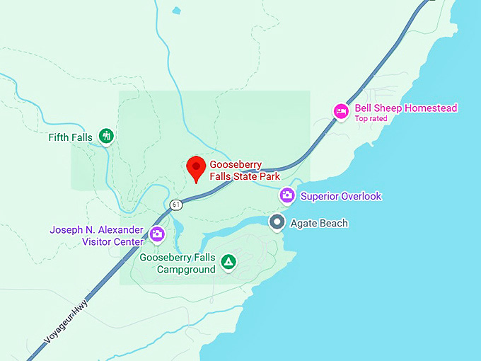 16. gooseberry falls state park map