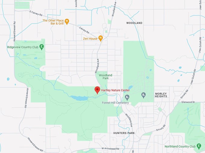 16. hartley nature center 10 map