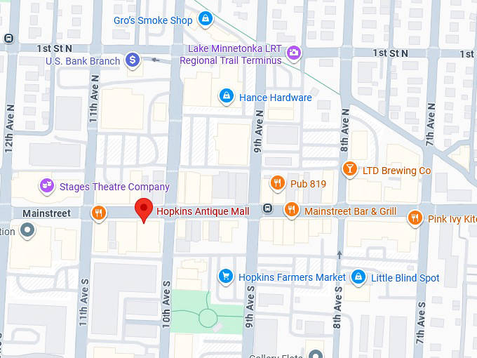16. hopkins antique mall map
