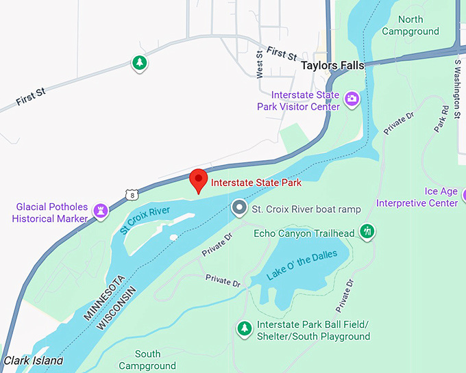 16. interstate state park map