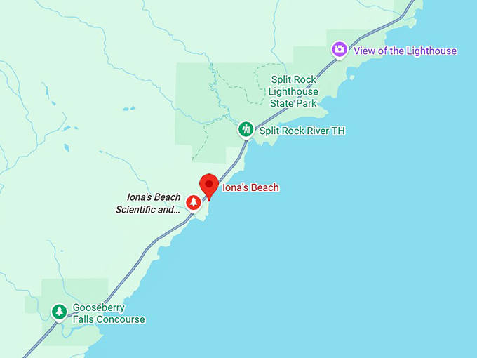 16. iona's beach map