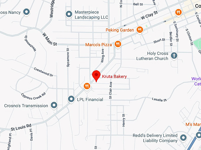 16. kruta bakery map