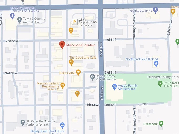 16. minnesoda fountain 10 map