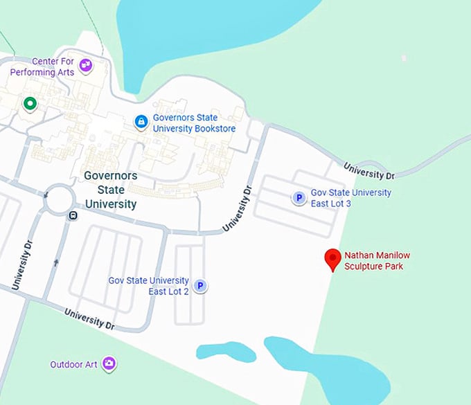 16. nathan manilow sculpture park map