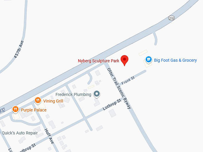 16. nyberg sculpture park map