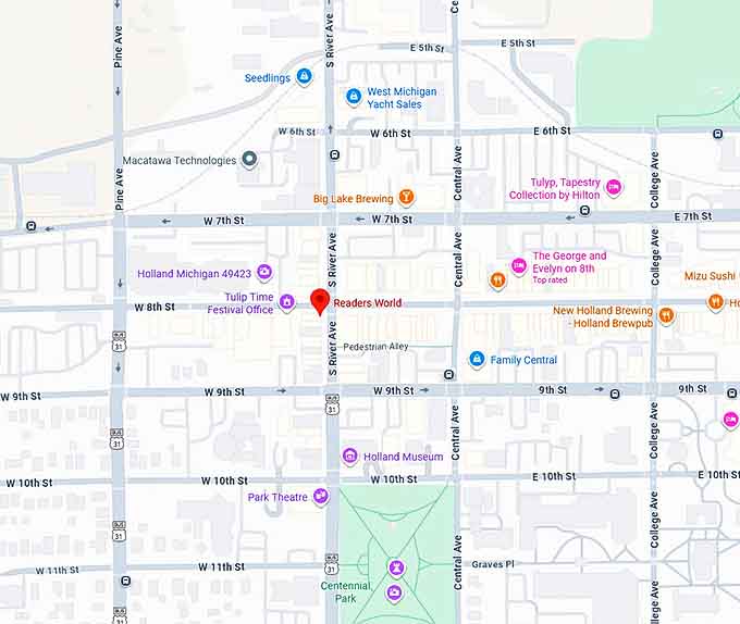 16. readers world (holland) map