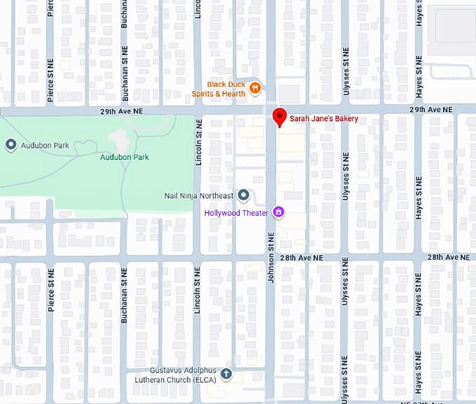 16. sarah jane's bakery map