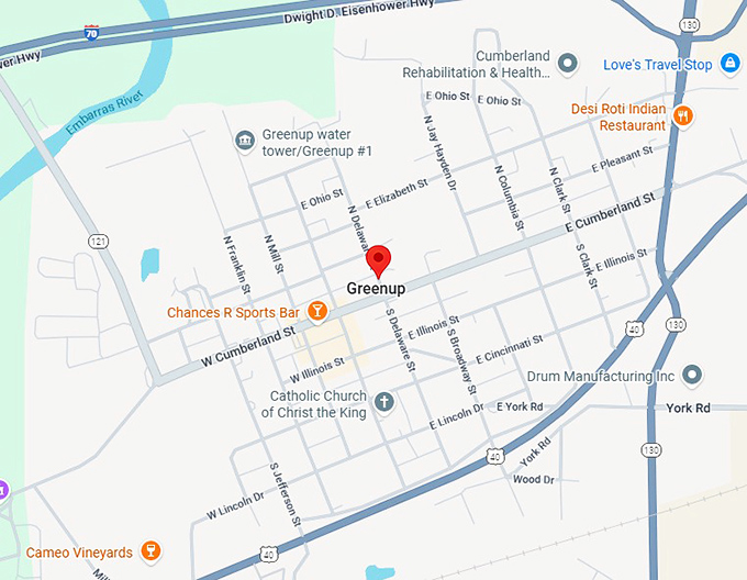 16. the candy kitchen in greenup map