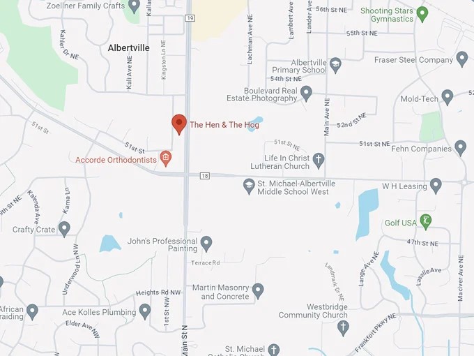 16. the hen the hog 10 map