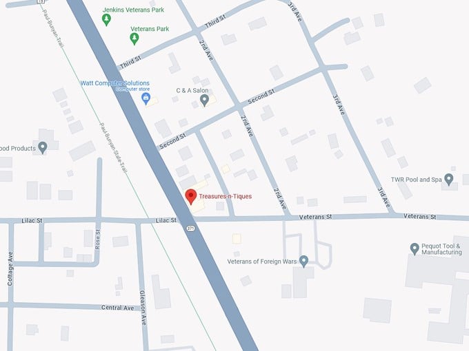 16. treasures n tiques 10 map