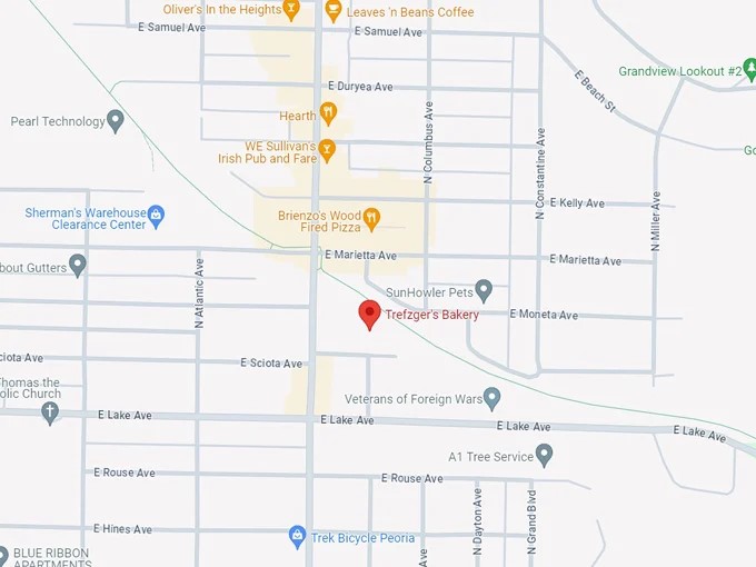 16. trefzgers bakery 10 map