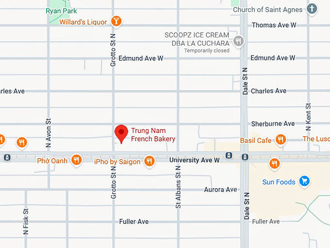 16. trung nam french bakery map