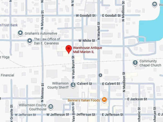 16. warehouse antique mall marion il map result