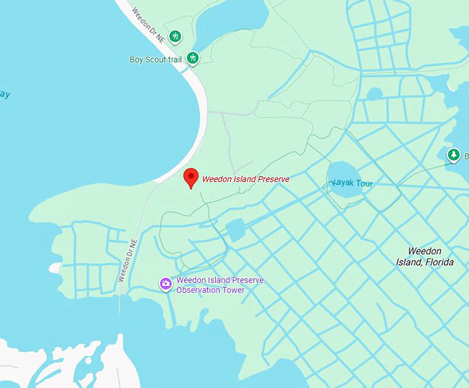 16. weedon island preserve trail map