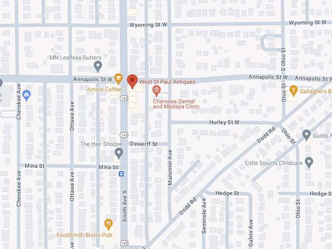16. west st paul antiques 10 map